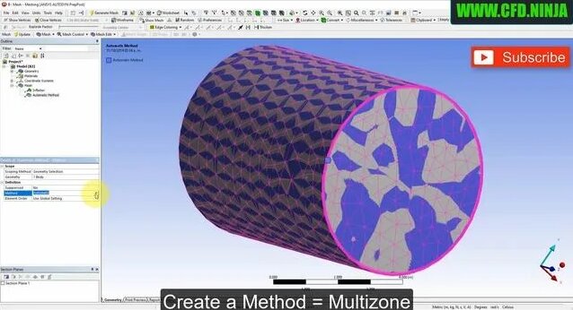 Ansys Meshing Multizone Inflation Face Meshing Tutorial Смотреть онлайн в поиске Яндекса