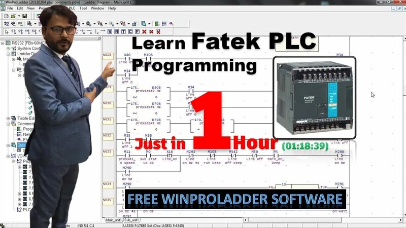 Fatek PLC Programming in 1 hour| Basic PLC Training| Ladder diagram programming|Complete PLC ...