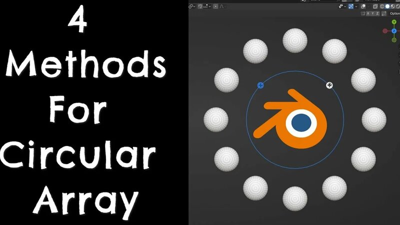 Circular Array | Blender 3.4 Tutorial - Смотреть онлайн в поиске Яндекса по Видео