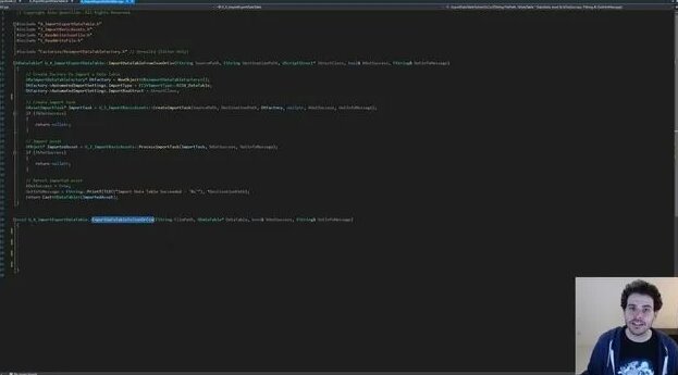 UE5 C++ 4 - How To Import and Export Data Table with C++? - Unreal Engine Tutorial Editor CPP ...