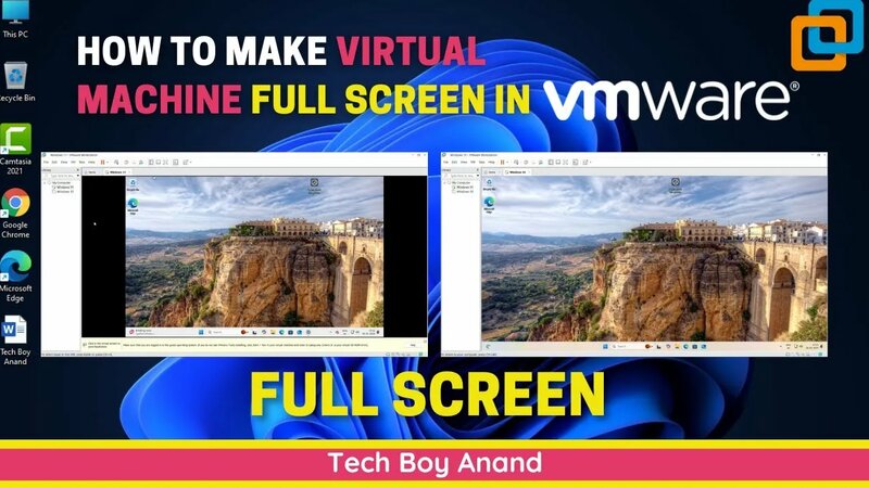 How to Make Virtual Machine Full Screen in VMware | Easy Step-by-Step Guide 2025 @TechBoyAnand ...