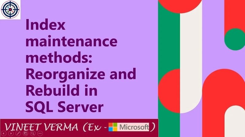 Index Maintenance Methods: Reorganize and Rebuild | Microsoft SQL Server | Indexing | Data ...