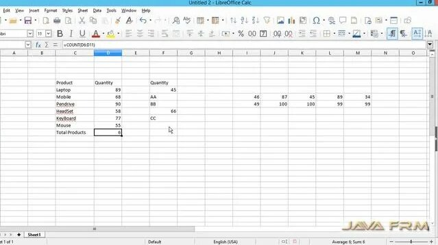LibreOffice Calc Tutorial - count Function | LibreOffice 6 Calc - Смотреть онлайн в поиске ...