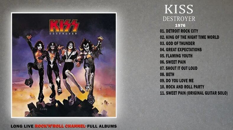 KISS - Destroyer (1976) - Full Album — Видео от Rock ’n’ Roll Channel - Full Albums - Смотреть ...