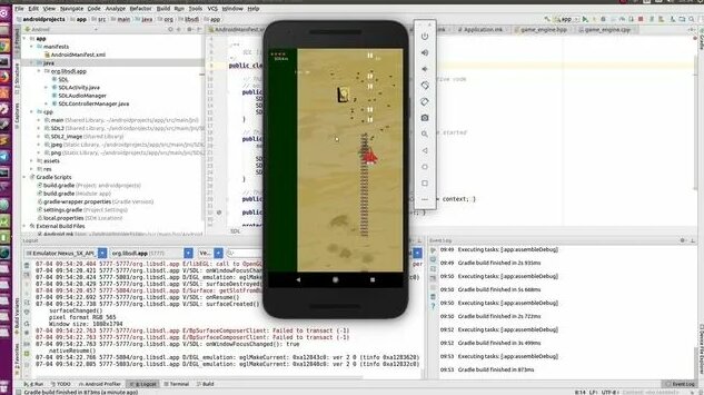 SDL2 game with Android Studio on Ubuntu linux - Смотреть онлайн в поиске Яндекса по Видео