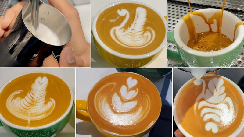 Amazing Cappuccino Latte Art Skills 2024 |How to Make Latte Art at Home |Easy Latte Art |Barista ...
