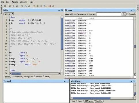 ARM Assembly Programming (Intel Monitor Program). 3-b-Space Allocation and C translation to ...