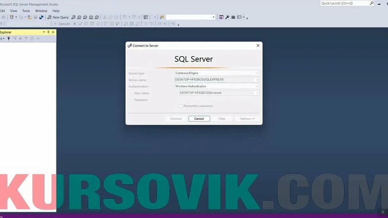 Видеоинструкция создание и подключение базы данных в Ms Sql Server 