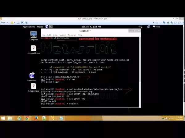 Metasploit Meterpreter Reverse TCP Payload exe Tutorial - Смотреть онлайн в поиске Яндекса по Видео