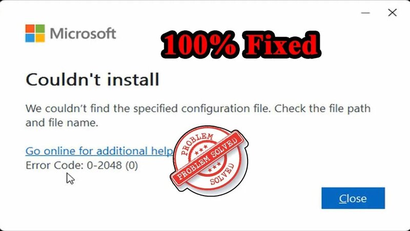 Fix:- Microsoft Office Couldn't Install, Error Code 0-2048 (0) - Смотреть онлайн в поиске ...