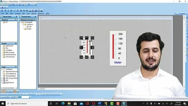 Scada Programming Tutorial for Beginners | Create First Project | Wonderware Intouch Scada ...