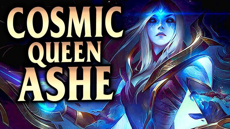 New Cosmic Queen Ashe Skin! Ashe ADC with Pikachu! - League of Legends S8