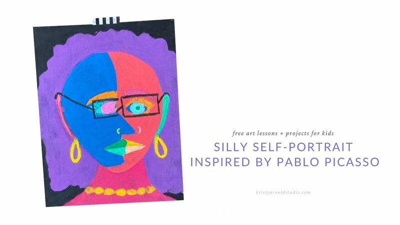 Draw a Silly Self-Portrait Inspired by Pablo Picasso // Art Lesson and ...