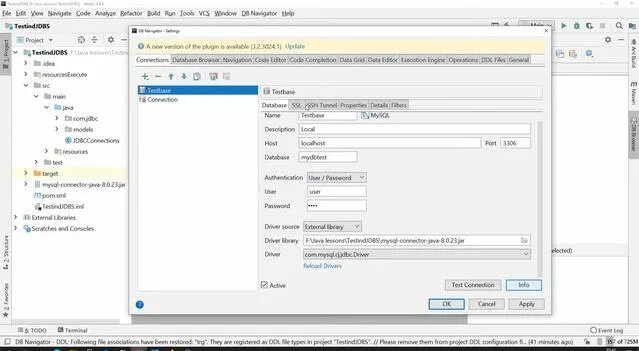 Java - урок 51.3 (Как подключить IntelliJ IDEA Community к базе данных MySQL online and offline ...