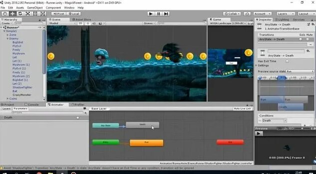 Unity3D, 2D, Делаем анимацию врагам - Смотреть онлайн в поиске Яндекса по Видео