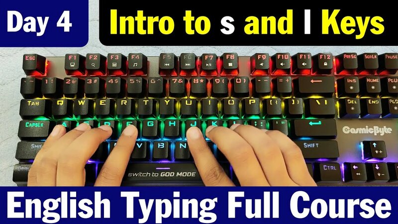 English Typing Course Day 4 | Intro to s and l Keys | English Typing Kaise Sikhe - Yandex Video ...