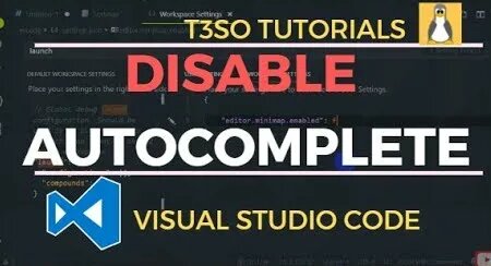 How to Disable autocomplete in Visual Studio Code - Смотреть онлайн в поиске Яндекса по Видео