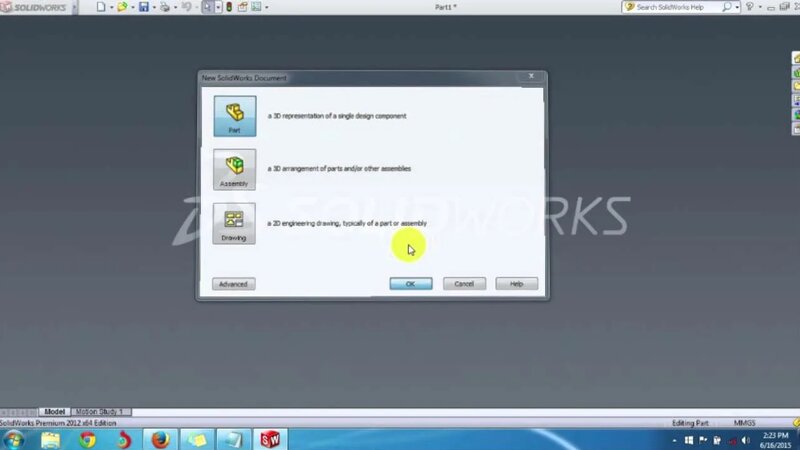 SolidWorks 2012 Tutorials for Beginners: How to Create New Part File in SolidWorks - Смотреть ...