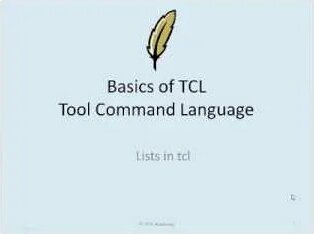 TCL lecture9 : TCL Data Structures | Lists in tcl | Part - 1 - Смотреть онлайн в поиске Яндекса ...