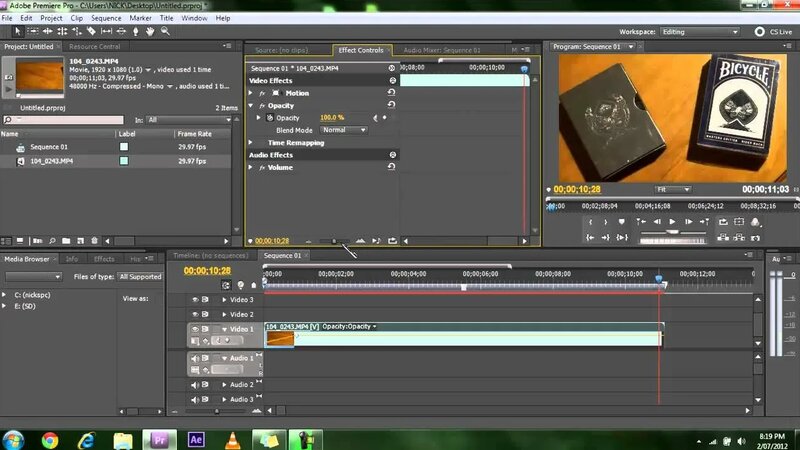 Adobe Premier Cs5 Tutorials - How to Apply Opacity and Position Key Frames - Yandex Video ...