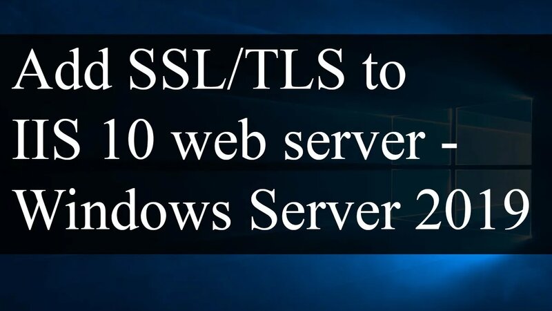 How to add SSL/TLS certificate to IIS web server | Windows Server 2019 | Windows Server 2022 ...