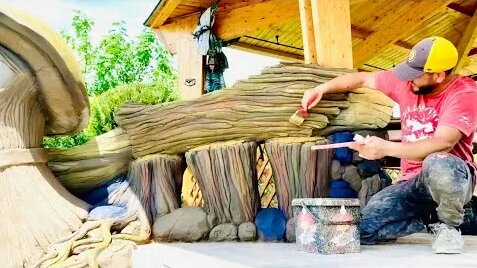 «Арт-бетон» позволяет имитировать различные текстуры Применение Арт ...