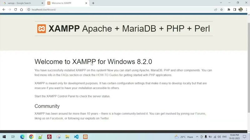 How to Install XAMPP Server on Windows 10/11 | 2023 | PHP 8.2 | Run PHP program in xampp ...