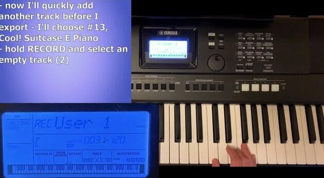 Recording Yamaha PSR-E473 & PSR-Ew425 - Video 3: Adding Custom Drum Endings & Exporting MIDI to ...
