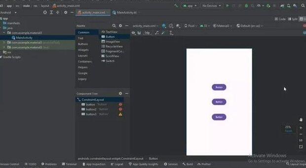 How to use Material Design 3 in Android Studio Flamingo || How to Applying Dynamic Colors ...