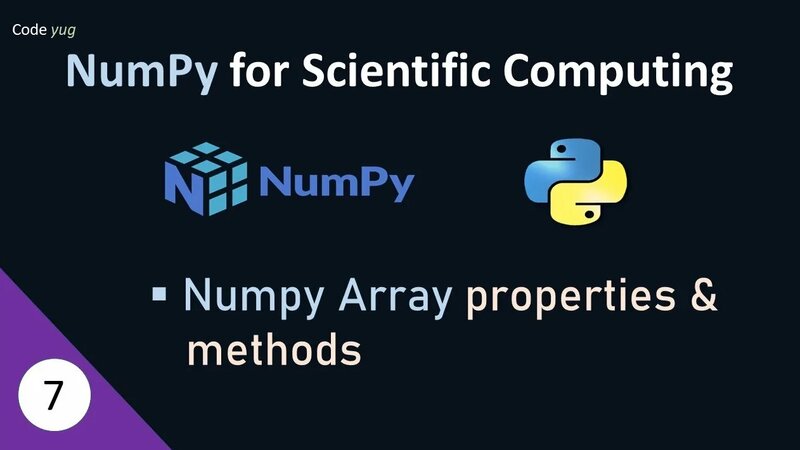 Numpy Tutorial in Python | Numpy Array Properties | Numpy Built-in Functions - Yandex Video ...