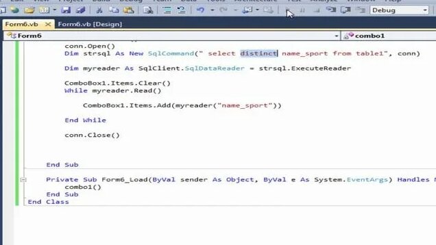 Visual Basic. net tutorial : filter data in datagridview vb.net using ComboBox in sql server ...