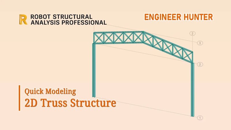 Quick Modeling of Truss Structure in Robot Structural Analysis Pro - Yandex Video aramada ...