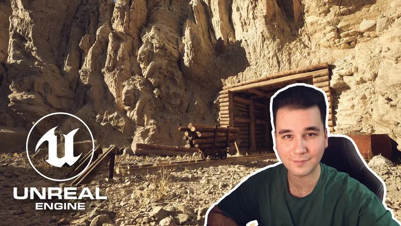 Unreal Engine 5: Изучаем Редактор и Создаем Заброшенную Шахту из Megascans Ассетов Поэтапно ...