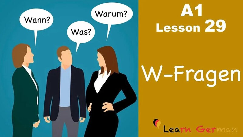 Learn German | W-Questions | W-Fragen | German for beginners | A1 ...