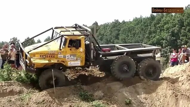 Российский грузовик 6x6 Урал 4320 Дизельный V8 для бездорожья _ Старые грузовики. - Смотреть ...