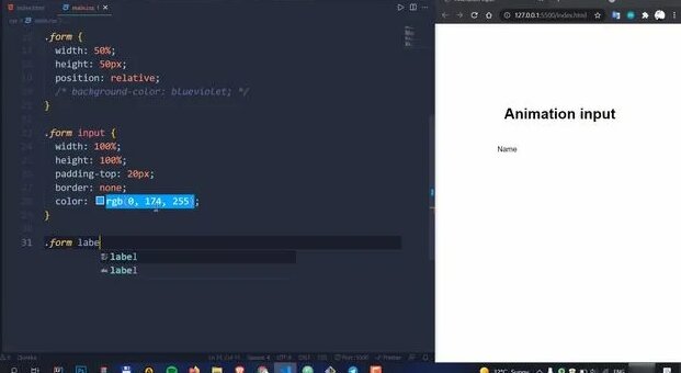 Input Animatsiya | HTML va CSS orqali | Advanced CSS - Смотреть онлайн в поиске Яндекса по Видео