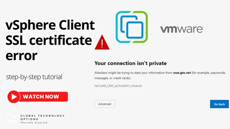 How to Resolve SSL Certificate Error in vSphere Client | Step-by-Step Guide #SSL #VMware ...