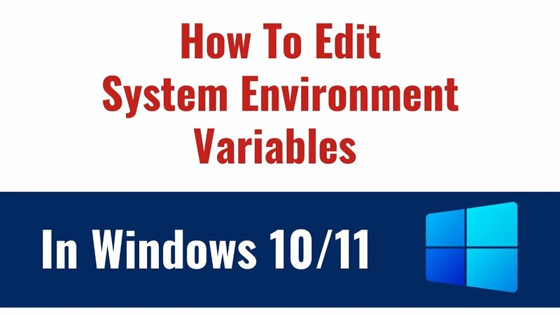 How To Edit System Environment Variables In Windows 10/11 - Смотреть онлайн в поиске Яндекса по ...