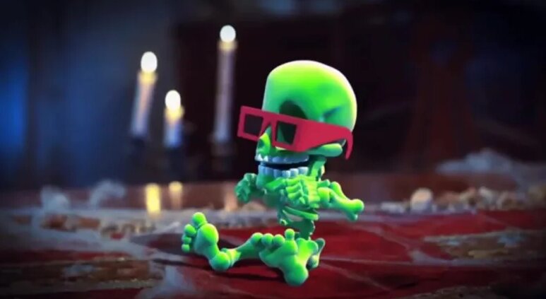 Новый 3D Джонни-Черепок - Johnny the Skull Тир проекционный - Смотреть ...