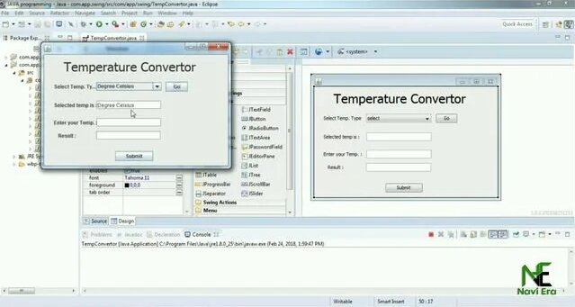 How to make Temperature Convertor in java swing in eclipse - Смотреть онлайн в поиске Яндекса по ...