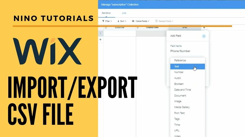 Wix Database Collection - Import/Export CSV File - Смотреть онлайн в поиске Яндекса по Видео