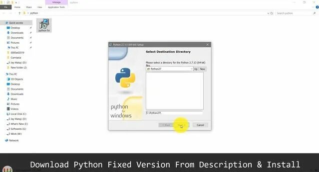 Unable To Create Process Using Pythonexe Fix Смотреть онлайн в
