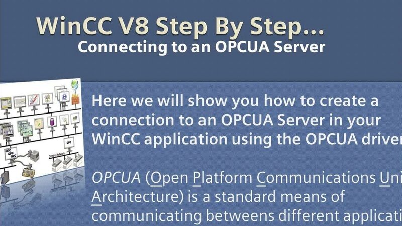 WinCC v8.0 Step By Step 5: Create OPC UA Connection to KepWare Learn SCADA Programming # ...