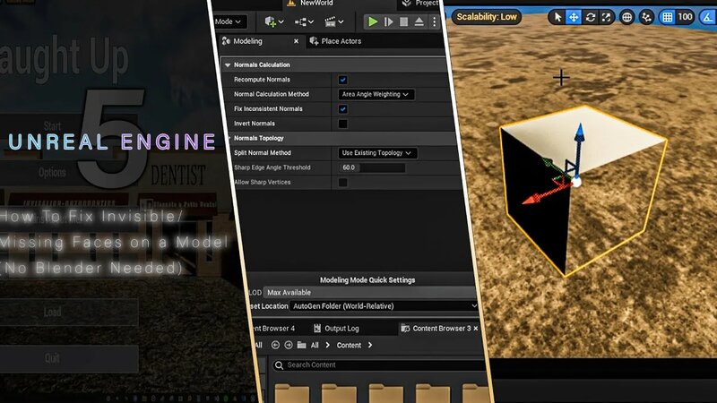 Unreal Engine 5: How To Fix Invisible/Missing Faces on a Model (No Blender Needed) - Yandex ...