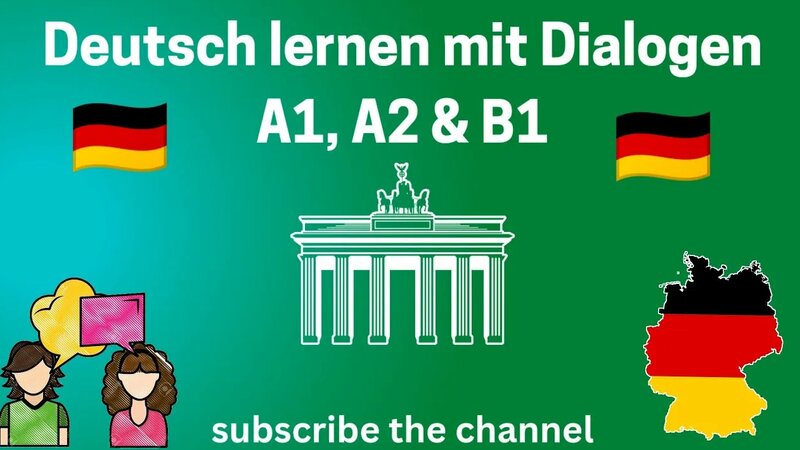 Deutsch mit Dialogen - German dialogues for A1 A2 & B1 B2 | Learn German online | Video-5 ...