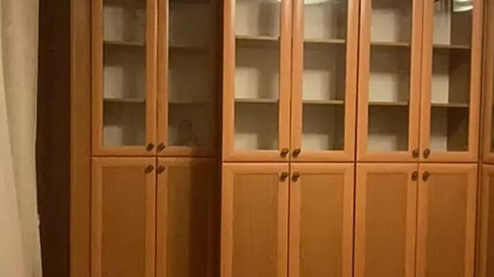 Раздвижная библиотека для книг, раздвижные книжные шкафы, медиатека на ...