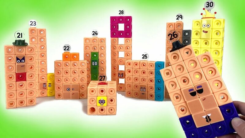 Let's Build Numberblocks Mathlink Cubes 21-30 - Смотреть онлайн в поиске Яндекса по Видео