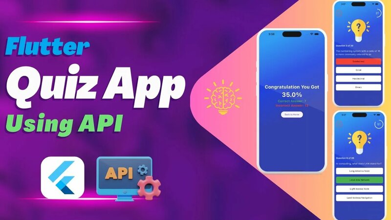 Quiz App Flutter || Flutter Quiz App With API - Смотреть онлайн в поиске Яндекса по Видео