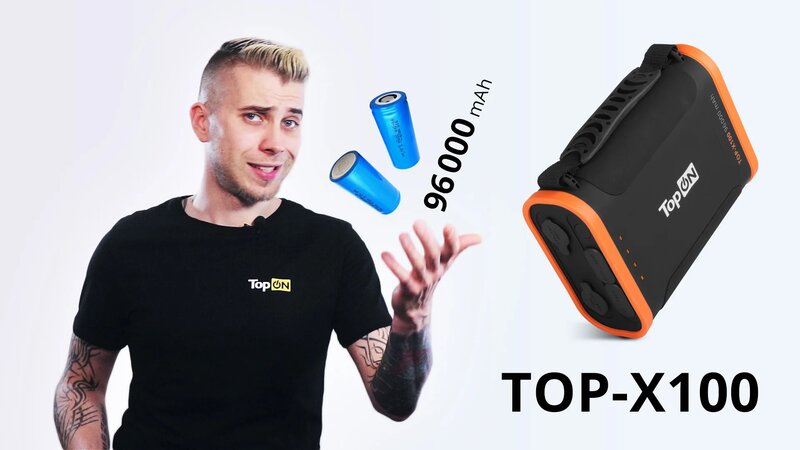Обзор TopON TOP-X100 96000mAh на LiFePO4 ячейках - Смотреть онлайн в поиске Яндекса по Видео