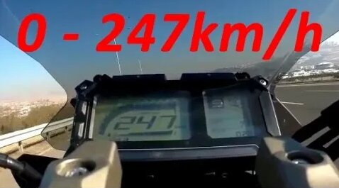 2017 Yamaha MT-09 Tracer/FJ-09 Acceleration 0-247km/h & Startup & Exhaust Sound...